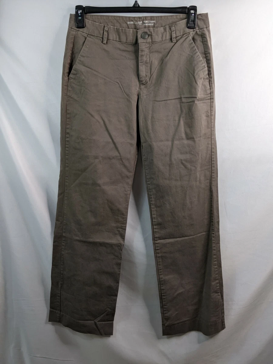 GAP Men's Size 33x29 Olive Green Flat Front Straight Leg