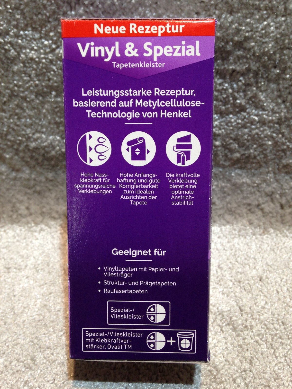 6 x Metylan Vinyl & Spezial 180g Vinyltapeten Kleister für bis zu 26 Qm ...