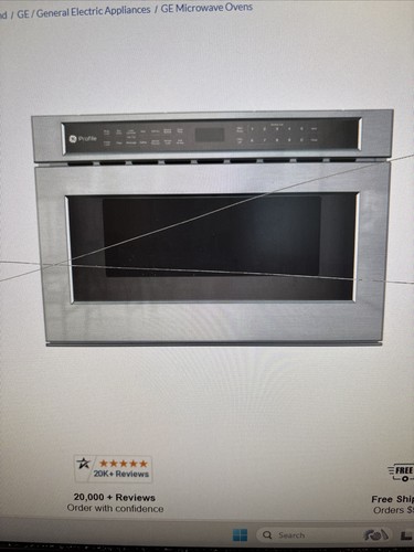 Ge PWL1126SWSS Stainless Steel Built In Microwave Drawer NOB | eBay