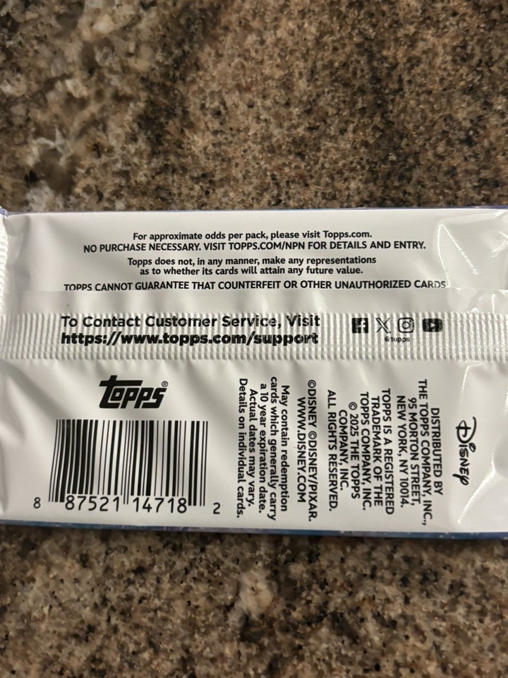 2025 Topps Disney Wonder Pack Factory Sealed From Mega Box - Frozen ...