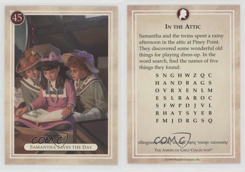 1994 Pleasant American Girl Samantha Saves the Day (In Attic) #45 1d3 ...