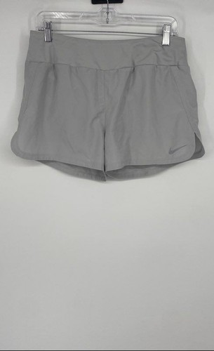 Nike Womens Gray Dri-Fit Elastic Waist Stretch Athletic Shorts Size ...