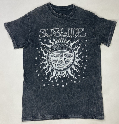 Sublime Logo Graphic T-shirt Women Small Black Wash Short Sleeve Music ...