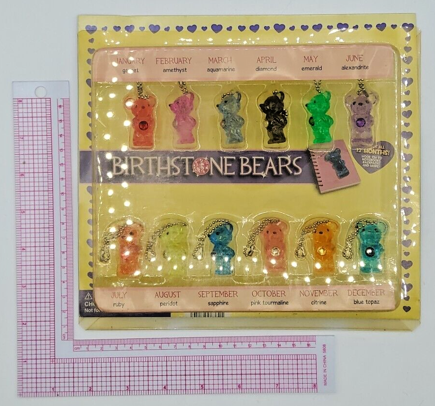 Vintage Vending Display Board Birthstone Bears 0277 | eBay