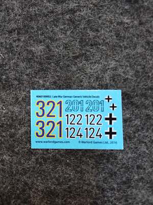 German Late War Generic Decal sheet | eBay