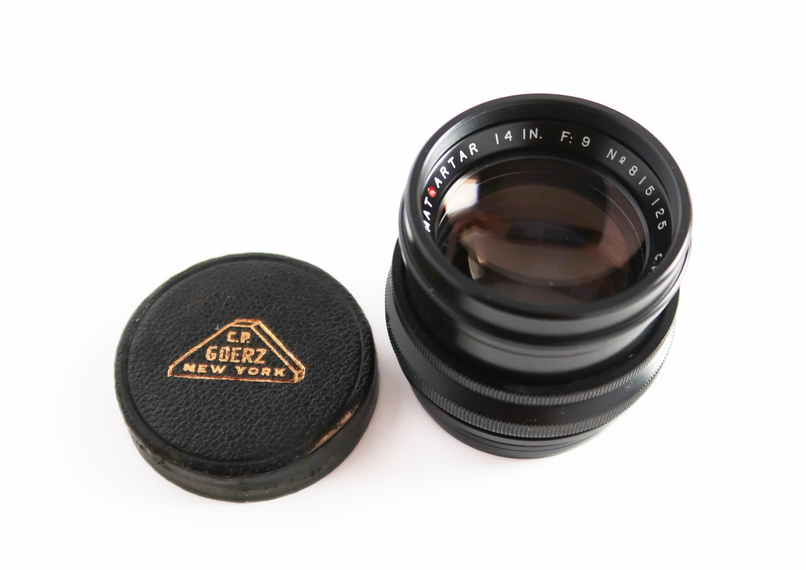 Goerz Apochromat Red Dot Artar 14 In F 9 Large Format Camera Lens | eBay