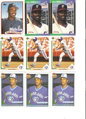 18 CARD KEN WILLIAMS BASEBALL CARD LOT 107 | eBay