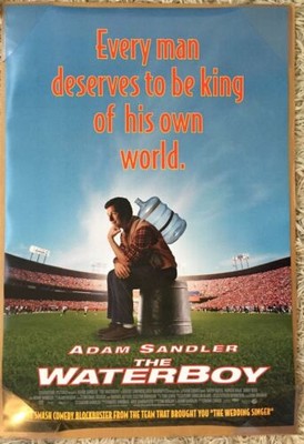 THE WATERBOY MOVIE POSTER 2 Sided ORIGINAL RARE 27x40 ADAM SANDLER | eBay