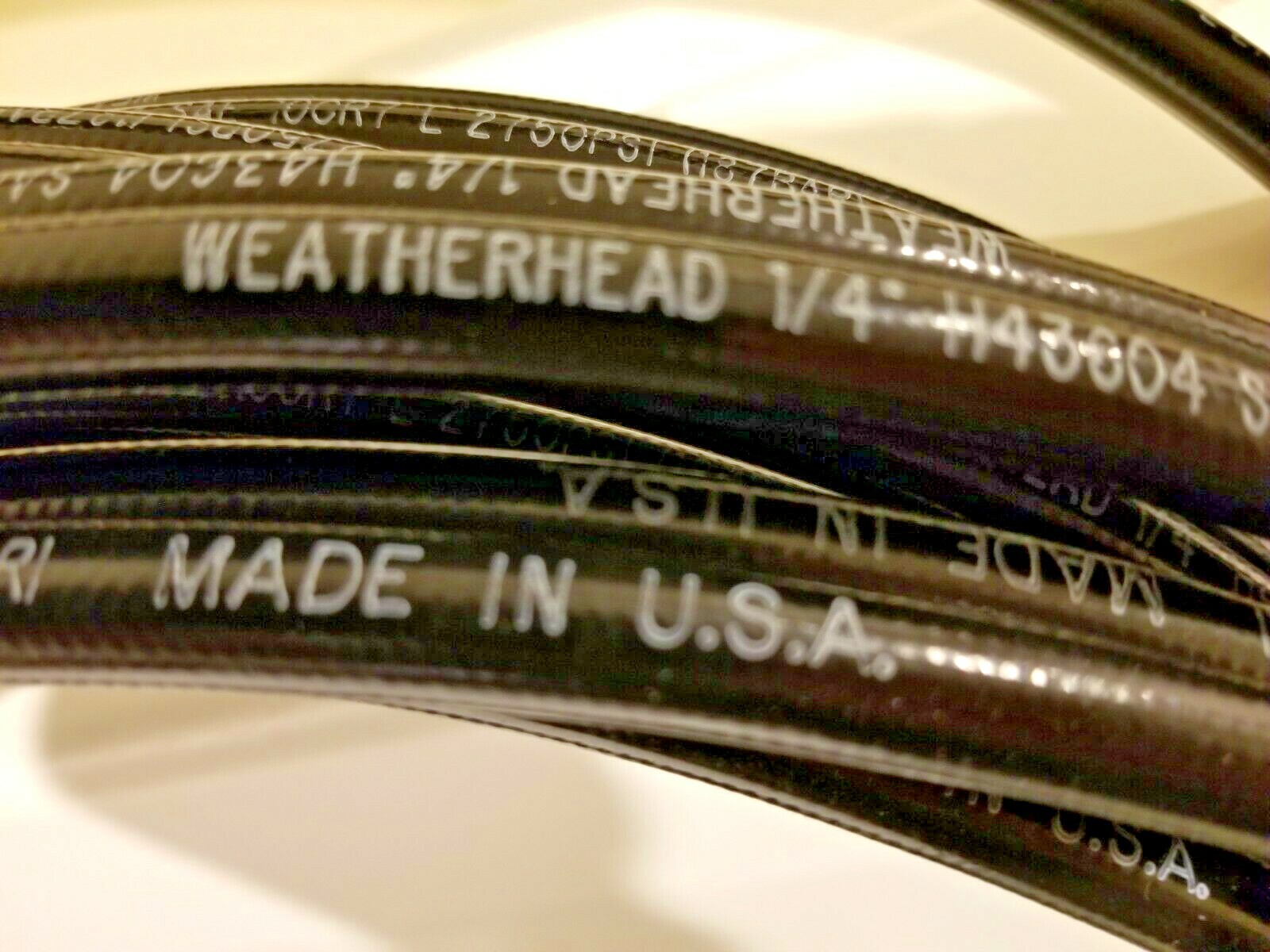 WEATHERHEAD HYDRAULIC THERMOPLASTIC HOSE PER FOOT 100R7 2750 PSI ...