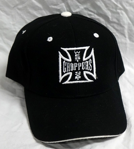 West Coast Choppers Black w/ White Trim Baseball Cap Hat Strapback | eBay