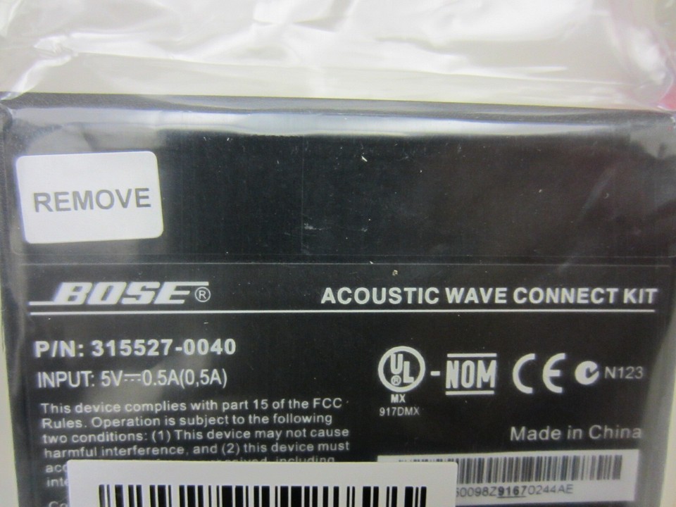 New Bose Wave Connect Kit For 30-Pin iPod/iPhone With Adapter & Cable ...