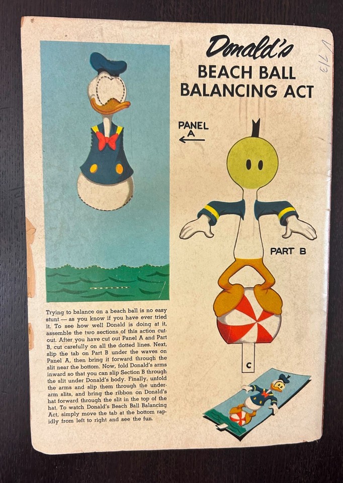 DELL GIANT Donald Duck Beach Party #4 (Dell Comics 1957) -- Silver Age ...