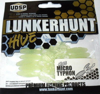 Lunkerhunt 1" Hive Micro Typhon Jig Trailers (Glow-10 per pack) | eBay