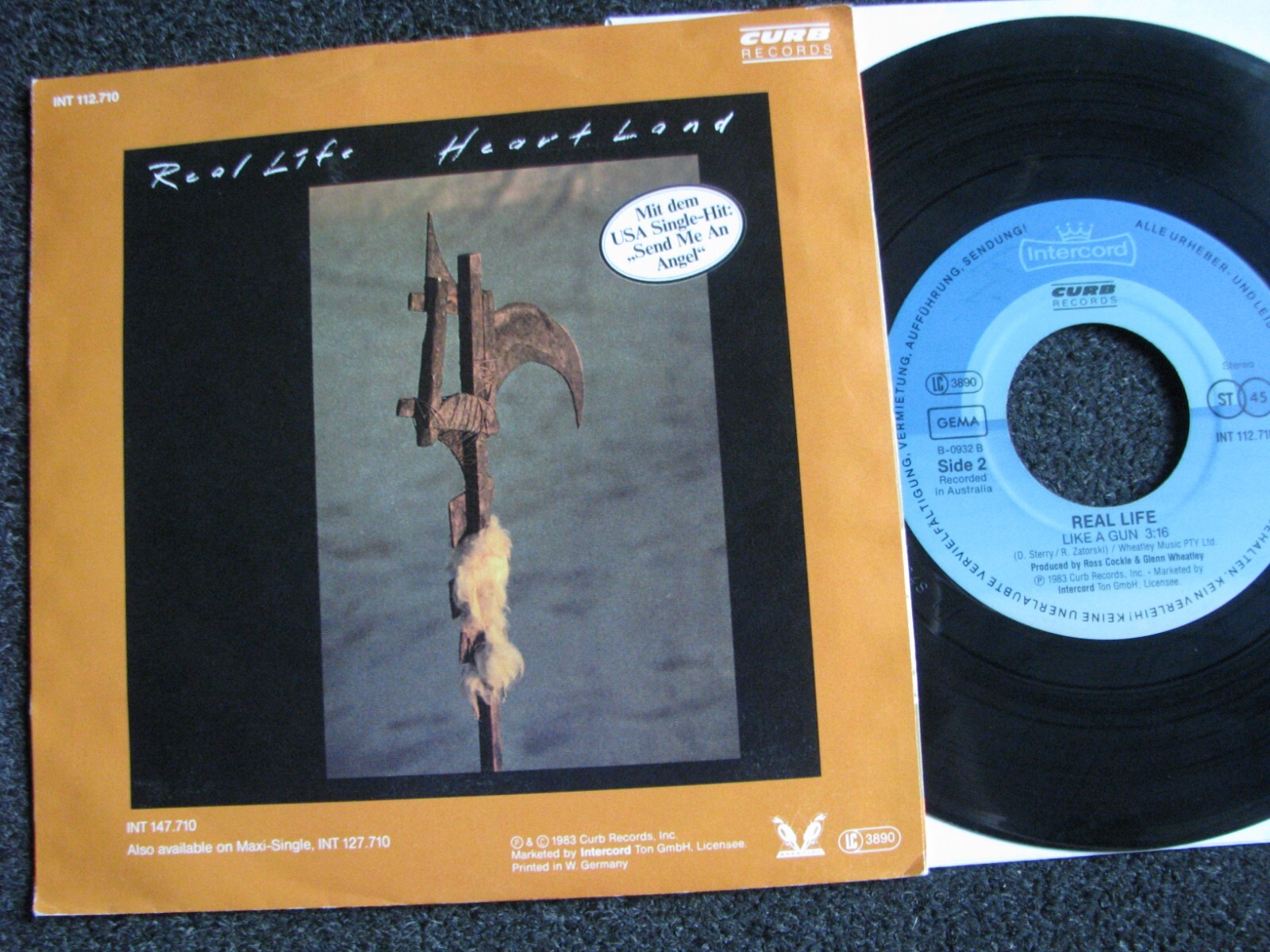 Real Life-Send me an Angel 7 PS-1983 Germany-Curb-Intercord-INT 112.710 ...