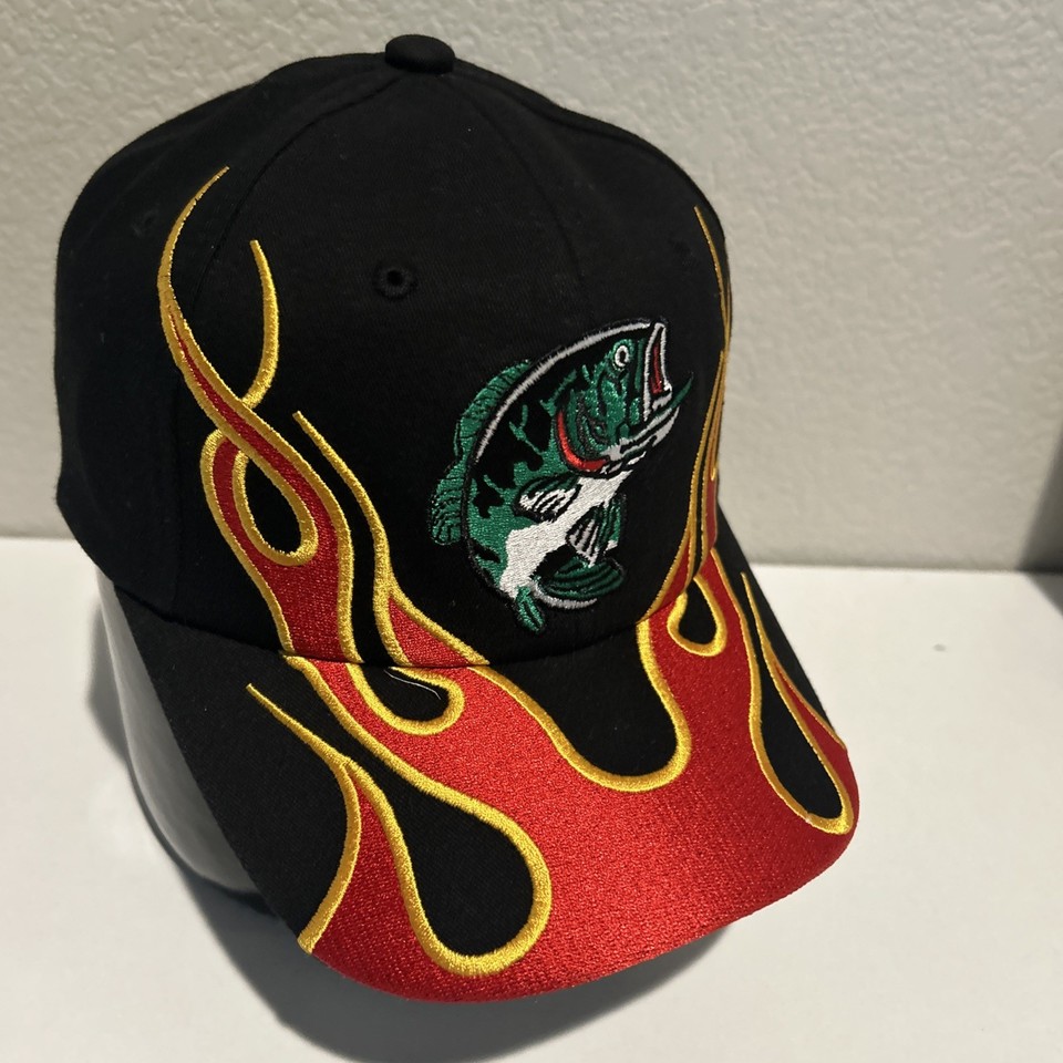 Bass Pro Shops Fishing Embroidered Flames Limited Edition Rare ...