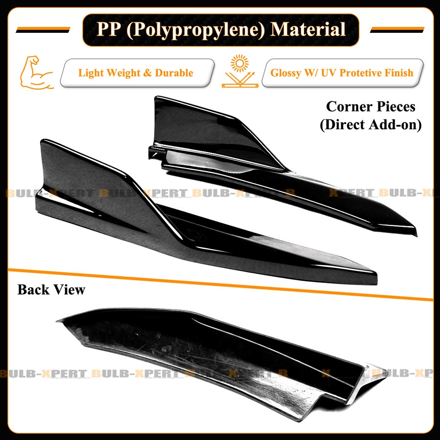 For 23-25 Acura Integra GF Bodykit V2 Gloss Black LED Rear Diffuser W ...