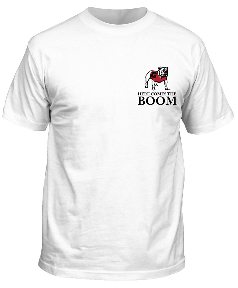 New World Graphics Georgia College Football UGA Boom Adult Unisex Short ...
