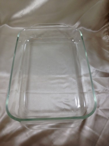 Pyrex 233-R 3 Qt Casserole Baking Dish Clear Blue Tint Glass | eBay