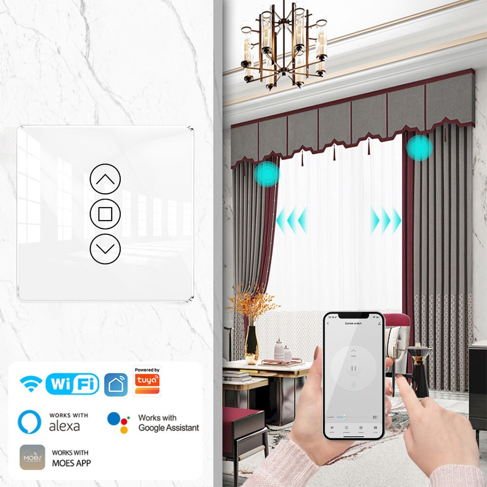 Tuya Smart EU Wifi Curtain Blind Switch Timer for Roller Shutter ...