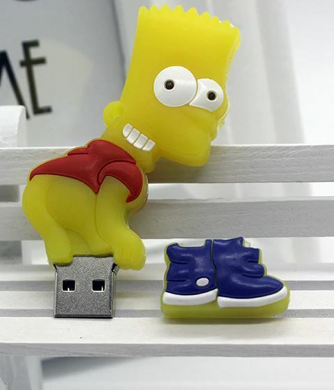 3.0 16gb 32gb 64gb Bart Simpson Mooning USB Flash Thumb Drive USA ...