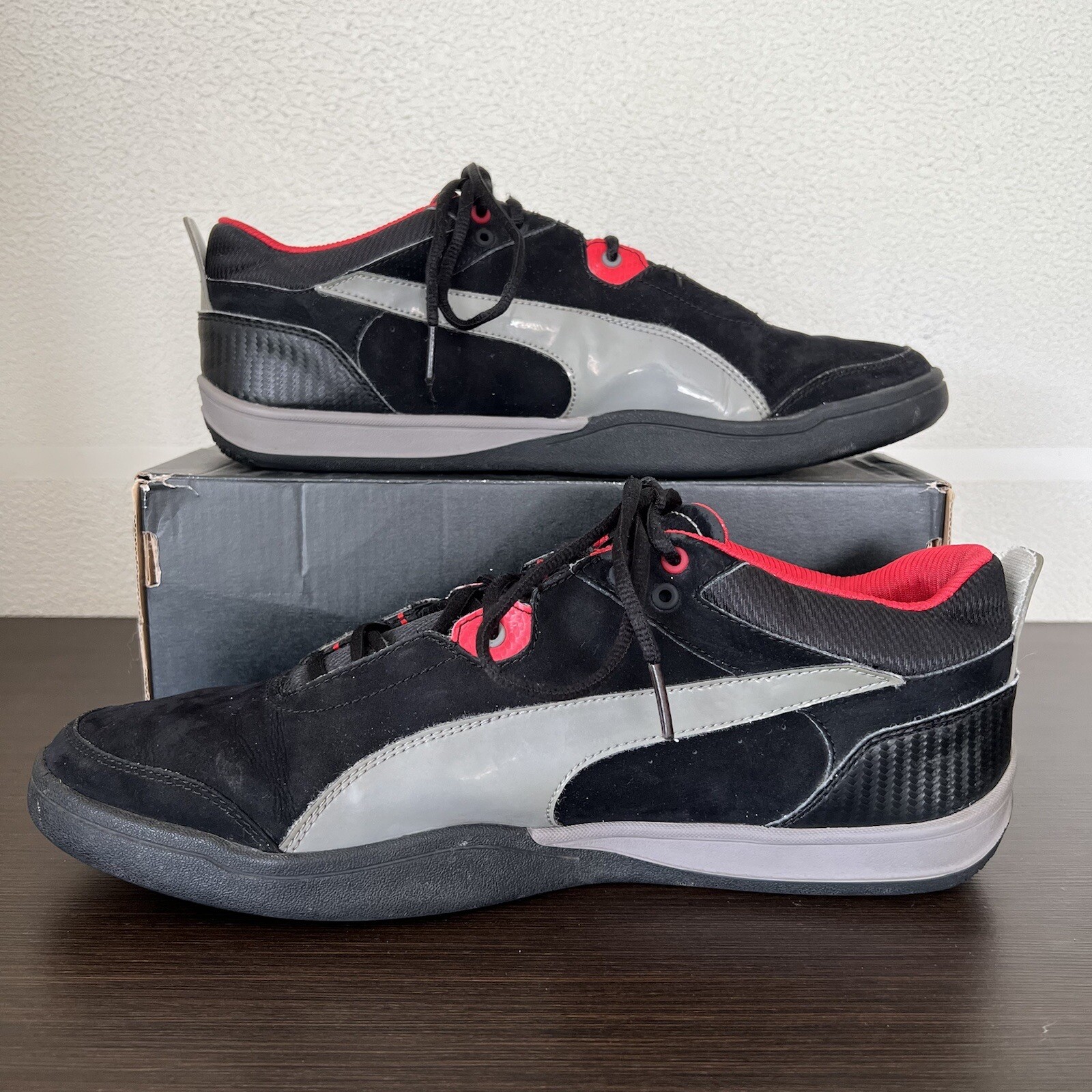 Rare Puma BMW Motorsport Black Suede Shoes Sneakers 3… - Gem