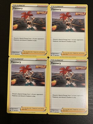 Pokémon TCG Flannery Chilling Reign 139/198 Regular - Set of 4 | eBay
