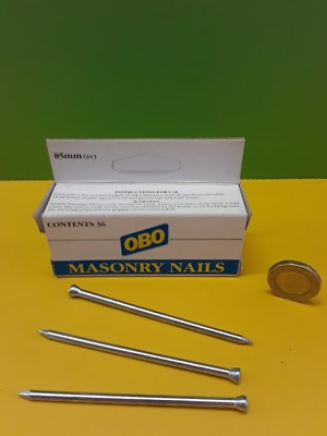 original obo 36 pk masonary nails 85mm ( 3 3/8") | eBay UK