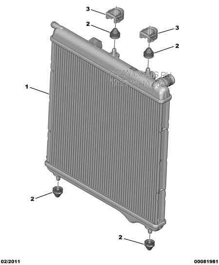 2x GENUINE PEUGEOT 1312A3 Mounting radiator for sale online | eBay