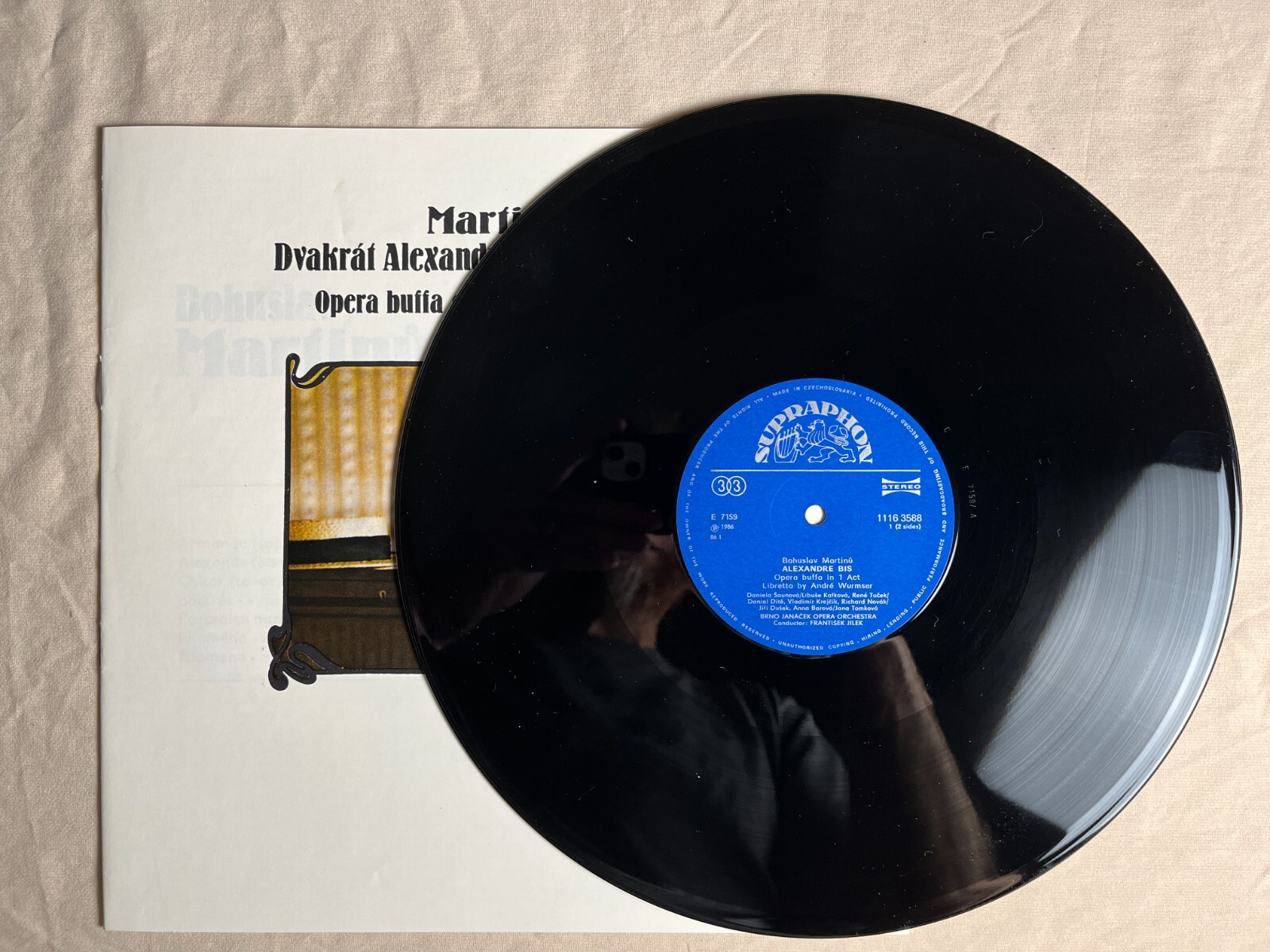 MARTINU Dvakrat Alexandr 1986 Import Vinyl LP Supraphon 1116 3588 - VG+ ...