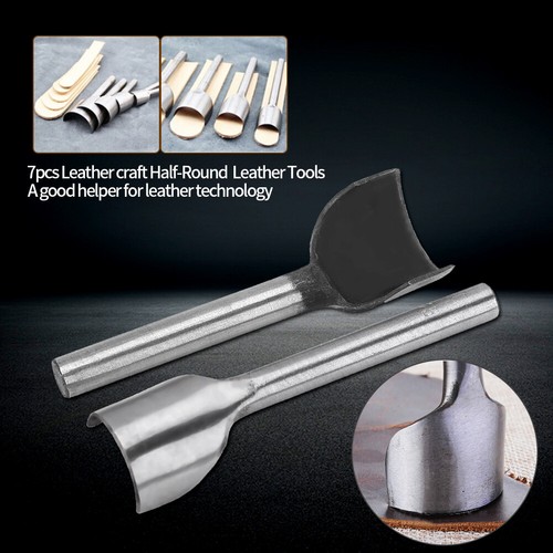 7pcs DIY Leather Carft Half -Round Punch Belt End Cutter For Home ...