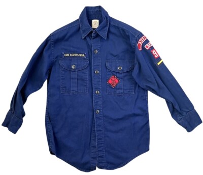 Vintage Boy Scouts Blue Austin Texas Den 4 Long Sleeve Uniform Shirt ...