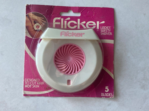 NEW & Sealed on Card Vintage Flicker Ladies Safety Shaver Razor PINK ...