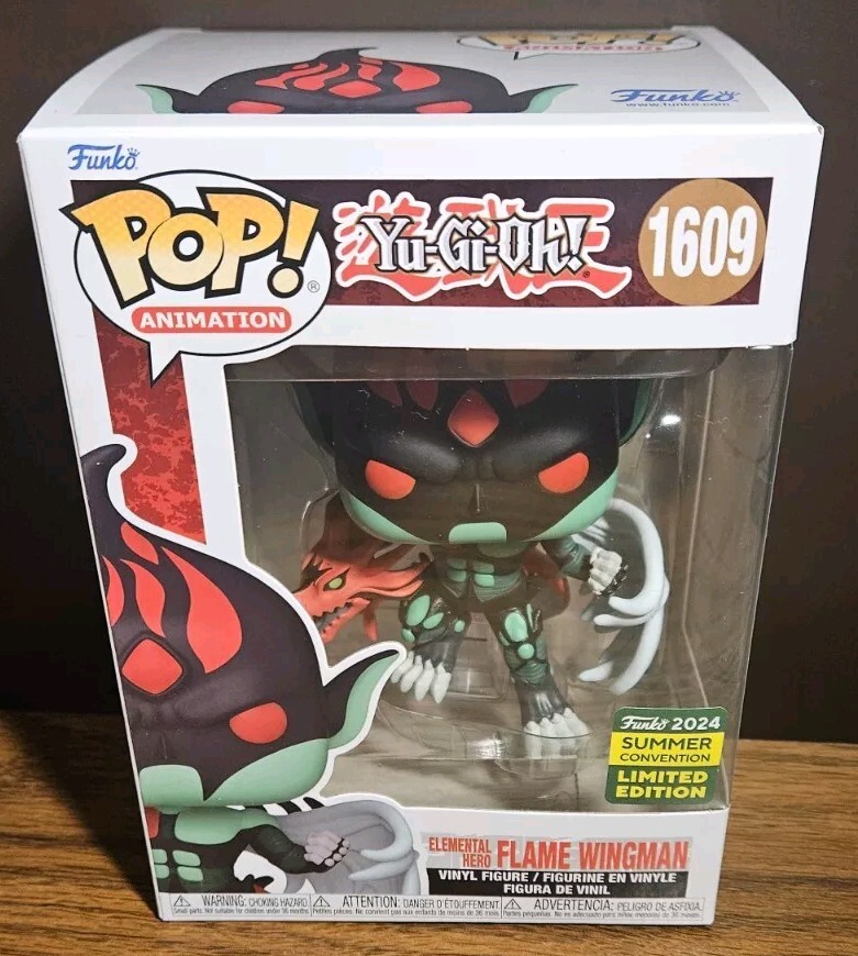 Funko Pop Yu-Gi-Oh! Elemental Hero Flame Wingman (SDCC) #1609 With ...