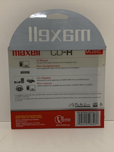 Maxell CD-R 80 Gold Recordable Music CD'S-5PK by Maxell CD-R 80 Gold ...