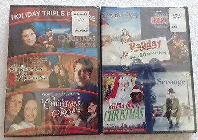 Lot of 2 Christmas DVDs: Total of 7 Movies (BRAND NEW/FACTORY SEALED ...