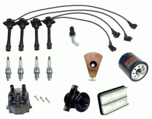 For Toyota Corolla 93-95 1.6 4AFE Tune Up Kit w/ Filters Spark Plugs ...
