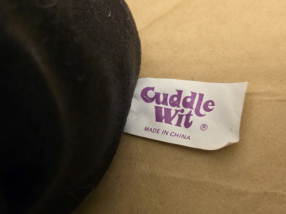 Cuddle Wit Plush Furry Gorilla Ape Monkey Brown Tan Black Color Vinyl ...