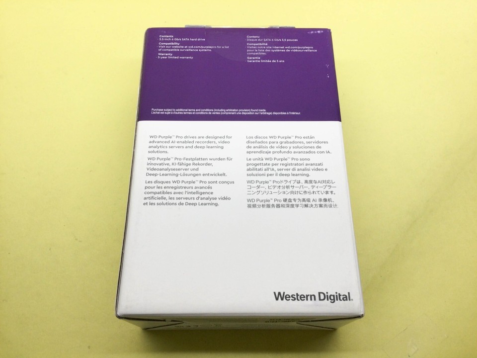 WD Purple Pro 18TB 7.2K SATA 6Gb/s 512MB 3.5" Surveillance HDD ...
