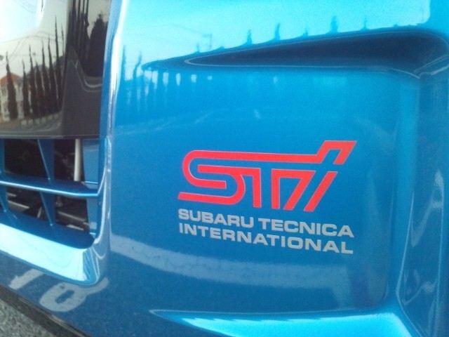 Genuine OEM SUBARU STI Sticker 2 Sheets STSG14100291 Cherry Red 2.7x4.9 ...