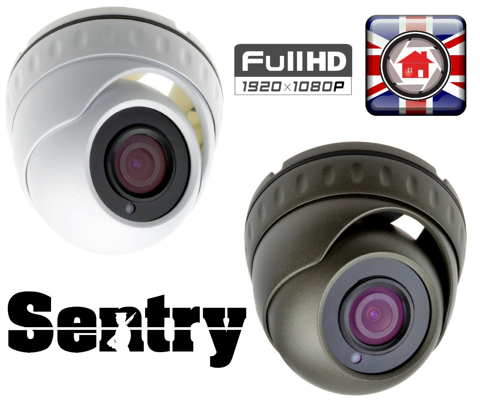 SENTRY DOME CAMERA CCTV 1080P HD HIGH DEFINITION 4in1 GREY 1000tvl ...