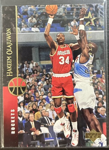1994-95 Upper Deck Houston Rockets Basketball Card #233 Hakeem Olajuwon ...