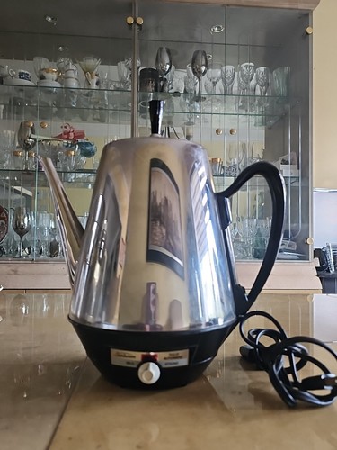 Vntg Chrome Sunbeam Fully Automatic Electric Coffee Percolator Model ...