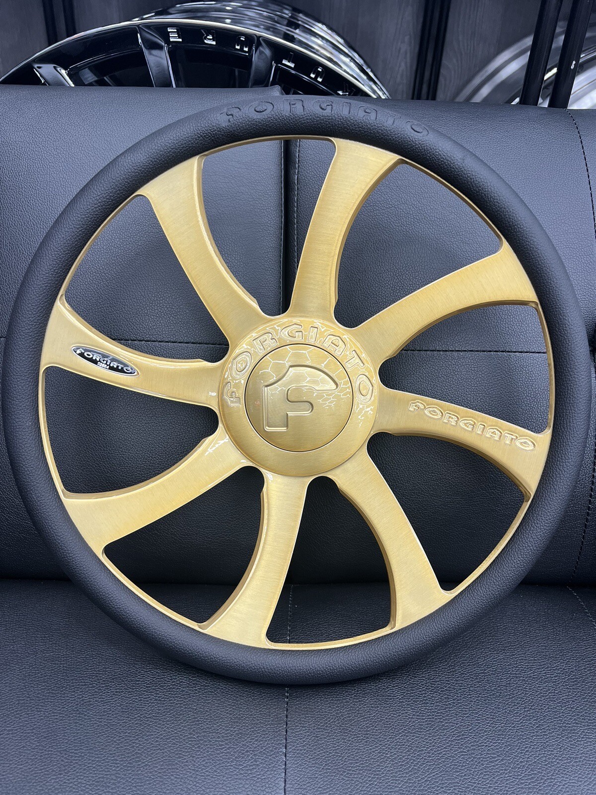 Forgiato Steering Wheel Gold | eBay