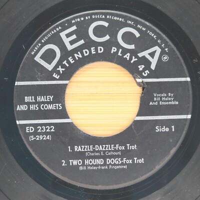 BILL HALEY & HIS COMETS - RAZZLE-DAZZLE / TWO HOUND DOGS - ROCKABILLY ...