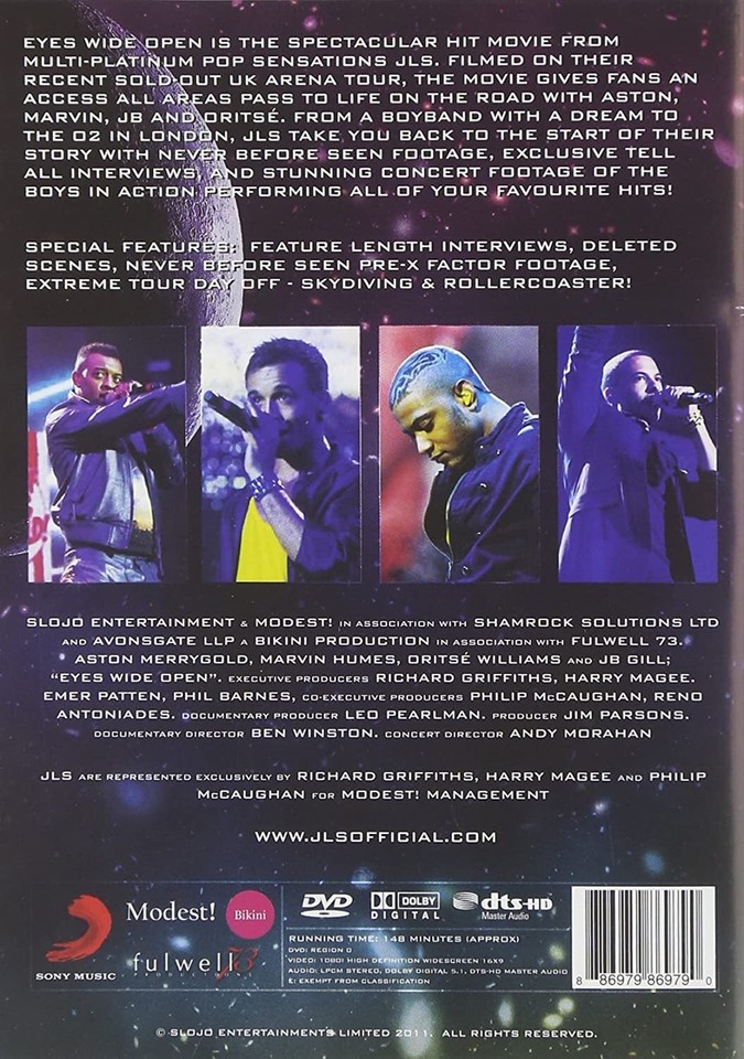 Eyes Wide Open (DVD) Jls (UK IMPORT) 886979869790 | eBay