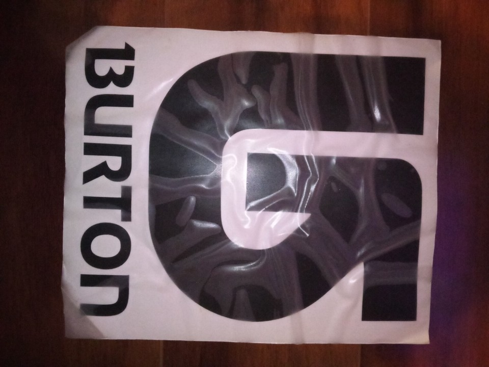 Vintage Burton Snowboard Decal 10" Vinyl Burton Decal sticker Flying V ...