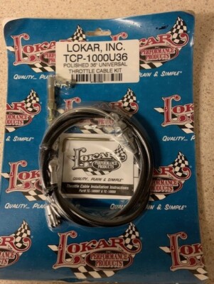 Lokar Polished 36" Universal Throttle Cable Kit - 1000U36 -New | eBay