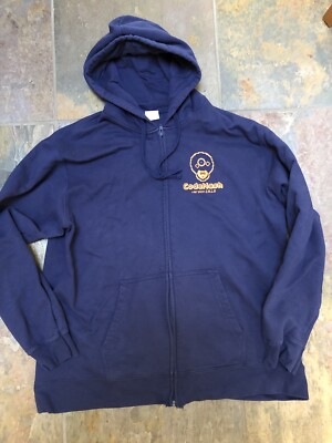 CodeMash Hoodie Mens Size XL Blue Code Mash 2018 | eBay