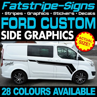 to fit FORD CUSTOM SWB LWB GRAPHICS STICKERS STRIPES ST LIMITED EDITION ...