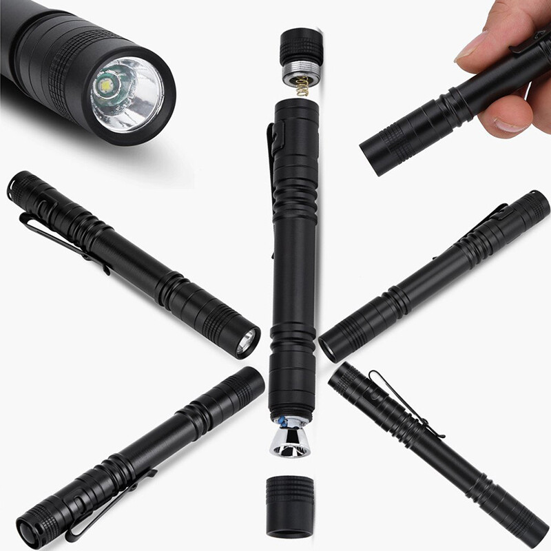 Mini Light Pen Micro Tiny Penlight Small LED Torch Tactical Flashlight ...